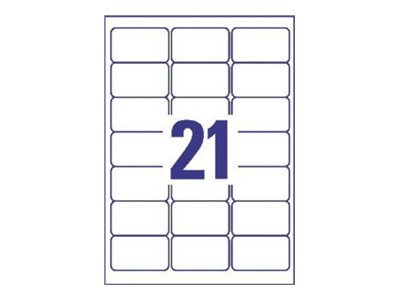 J8560-25 - Avery - address labels - 525 label(s) - 63.5 x 38.1 mm ...
