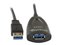 Plugable 5 Meter (16 Foot) USB 3.0 Active Extension Cable w/ AC Power ...