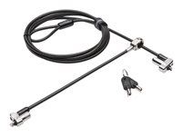 Kensington N17 Keyed Dual Head Laptop Lock for Wedge-Shaped Slots ...