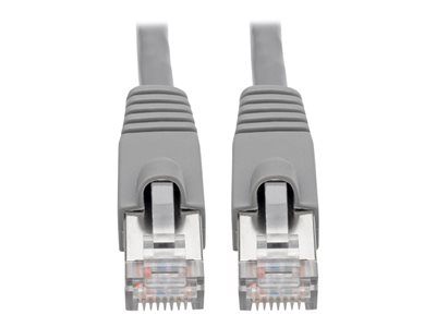 Tripp Lite Cat6a 10G-Certified Snagless Shielded STP Network Patch Cable (RJ45 M/M), PoE, Gray ...