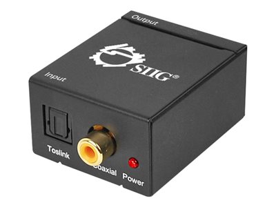 SIIG Digital to Analog Audio Converter - SPDIF to analog audio converter