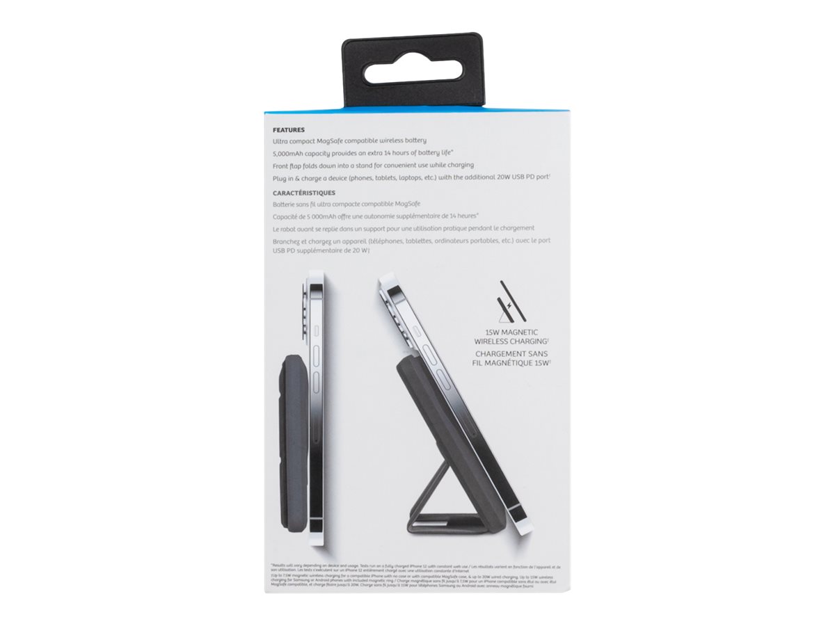 LOGiiX Piston Power 5000 Stance Mag Wireless Power Bank - Black - LGX-13423