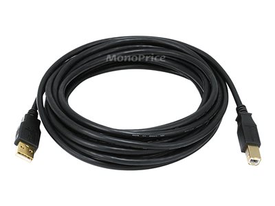 Monoprice - USB cable - USB to USB Type B - 15 ft