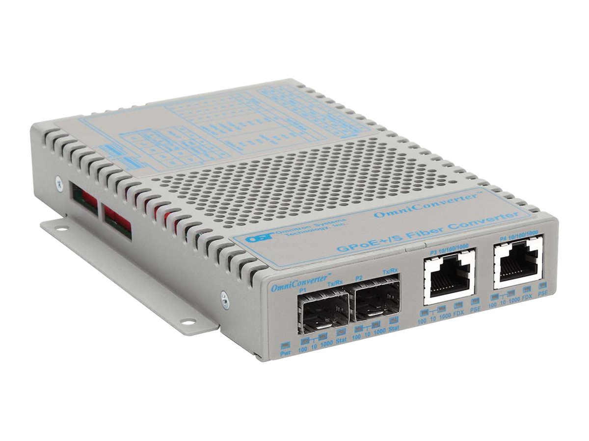 Omnitron OmniConverter GPoE+/S | SHI