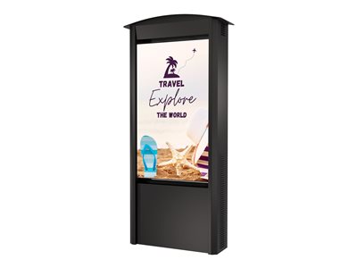 Peerless-AV Dual-Sided Smart City Kiosk with (2) 55" Xtreme High Bright ...