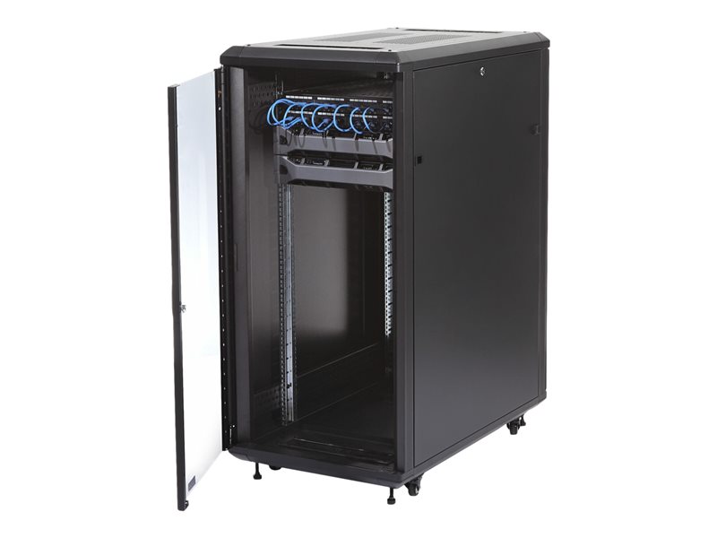 StarTech.com 25U Network Rack Cabinet on Wheels - 36in Deep - Portable ...