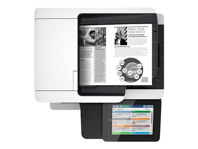 HP LaserJet Managed MFP M527dnm - multifunction printer - B/W - F2A79A# ...