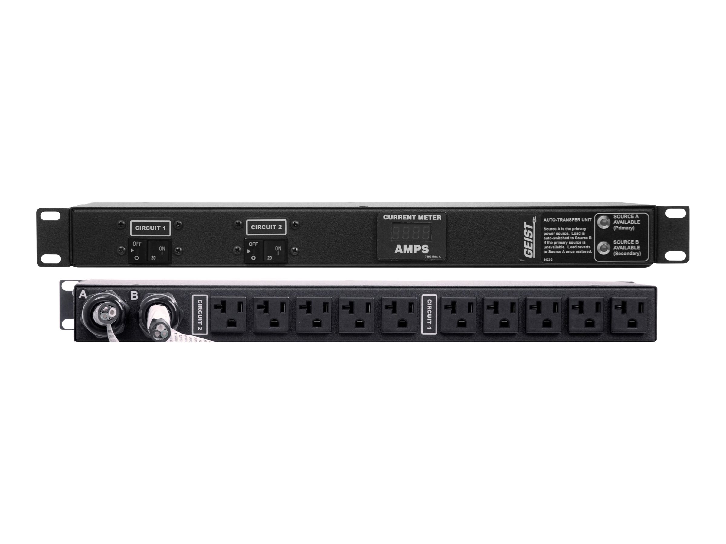 Geist Auto Transfer Switch Metered ATRC100-103R20TL5 | Overview, Specs ...