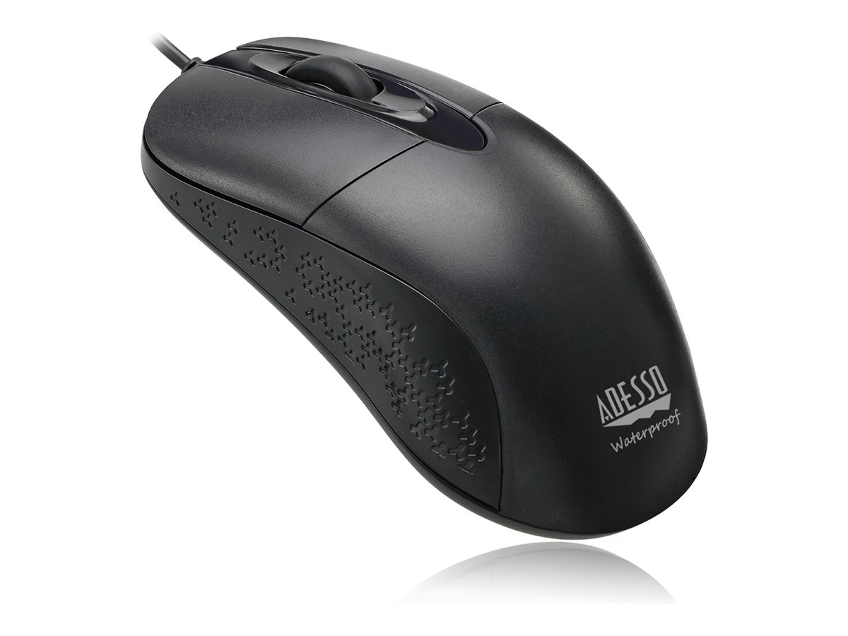 WATERPROOF MED GRADE OPT MOUSE BLACK ANITMICROBIAL | SHI