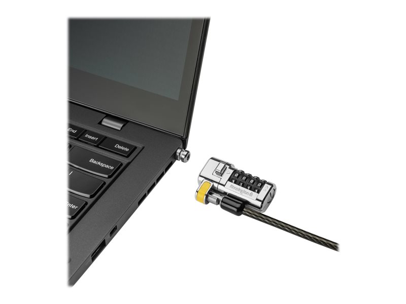 Kensington ClickSafe Universal Combination Laptop Lock - Master Coded ...