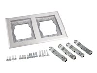 Wiremold OmniBox Series - outlet box flanged cutout cover - 2 gangs ...