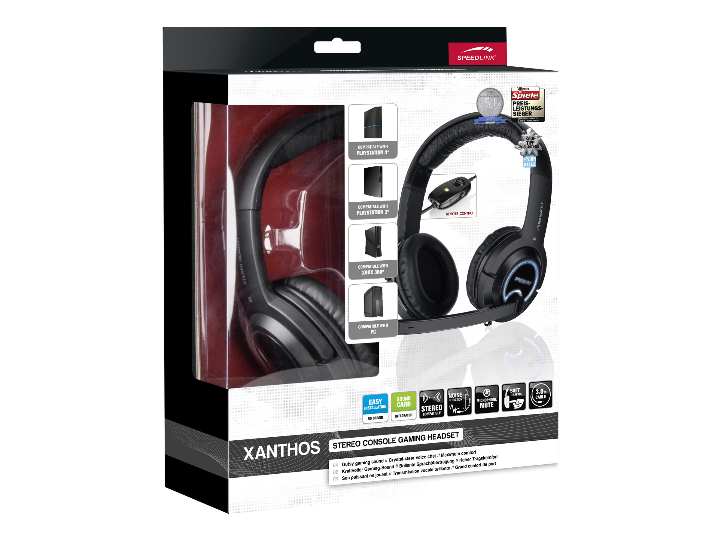 SPEEDLINK SL-4475-BK XANTHOS Stereo Console Gaming Headset - pictures ...