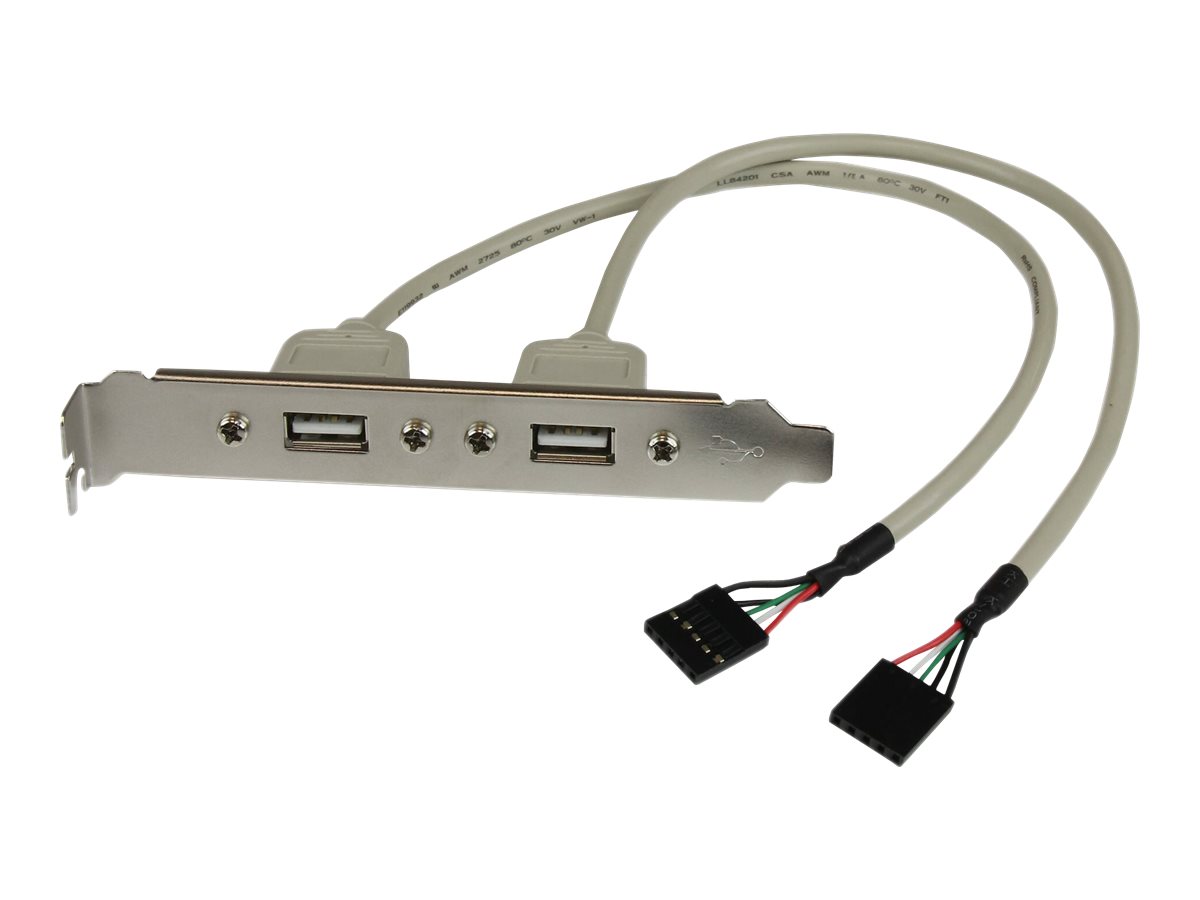 StarTech.com 2 Port USB A Female Slot Plate Adapter | SHI