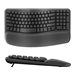 Logitech Wave Keys Wireless Ergonomic Keyboard with Cushioned Palm Rest ...