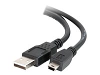 C2G 6.6ft (2m) USB 2.0 A to Mini-B Cable - USB A to B - Black