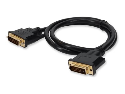 AddOn - DVI cable - DVI-D to DVI-D - 3 ft