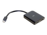 C2G Mini DisplayPort to Dual HDMI Adapter - Mini DP to HDMI Splitter ...