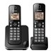 Panasonic KX-TGC352B - cordless phone with caller ID/call waiting + additional handset - 3-way ...