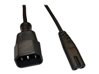Videk Power Cable UK Mains Plug to C5 / Cloverleaf Socket - power cable ...