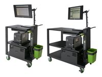 Newcastle Systems PC Series PC510 Mobile Powered Workstation - cart - black