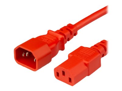 World Cord Sets - power extension cable - IEC 60320 C13 to IEC 60320 C14 - 2 ft