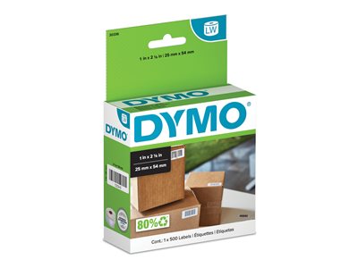 DYMO LabelWriter - multipurpose labels - 500 label(s) - 1 in x 2.13 in