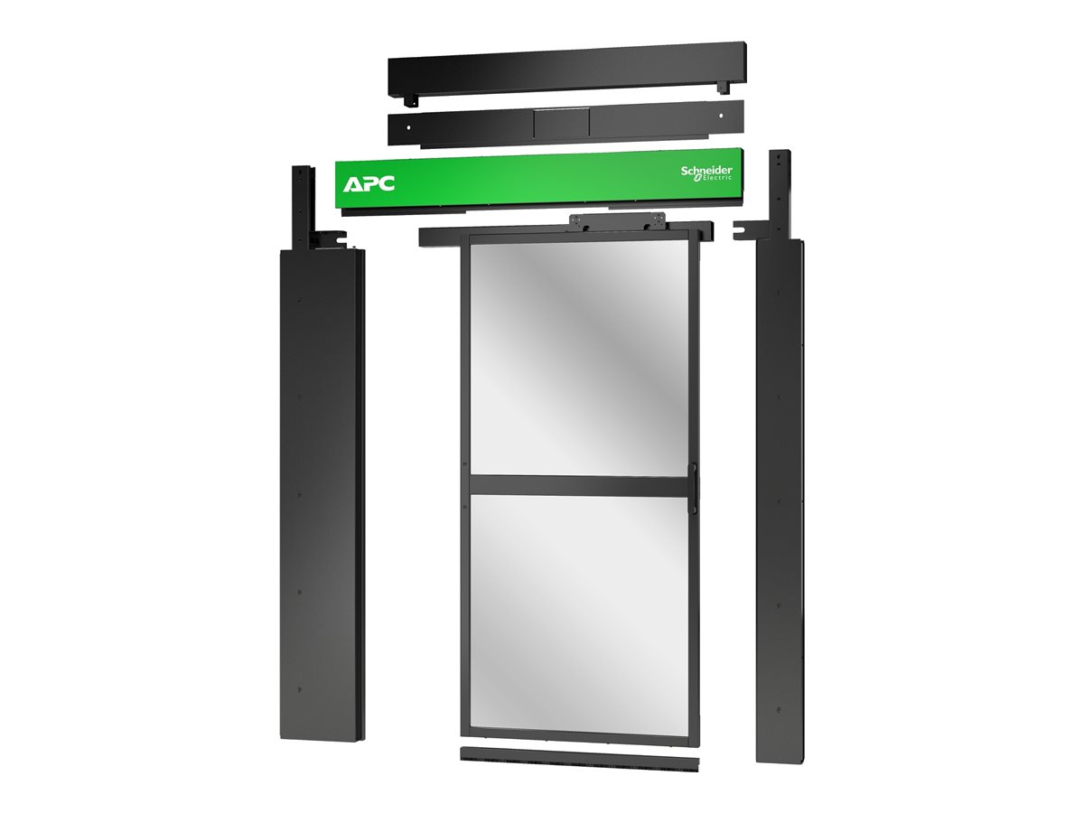 APC NetShelter - Rack cooling system aisle containment sliding door ...