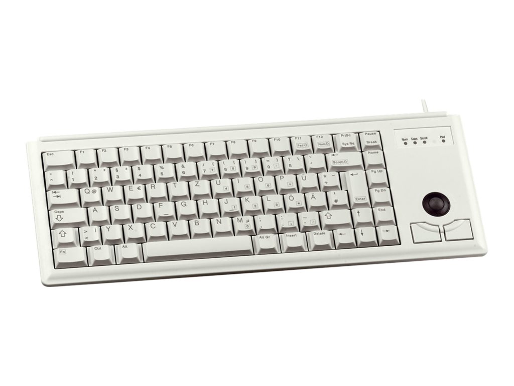 CHERRY Compact-Keyboard G84-4400 - keyboard - German - light grey