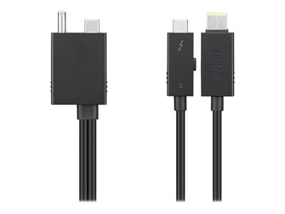 Lenovo Split Cable - Thunderbolt cable - USB-C/power DC jack to USB-C ...
