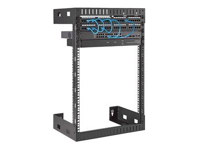 StarTech.com 15U 19 Wall Mount Network Rack - 12 Deep 2 Post Open Frame ...