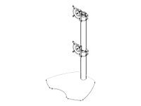 Chief Dual Vertical Table Stand Monitor Mount - Silver