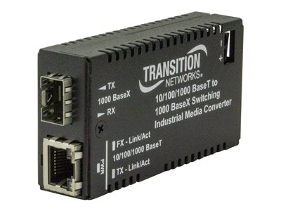 Transition Networks Hardened Mini 10/100/1000 Bridging - fiber media ...