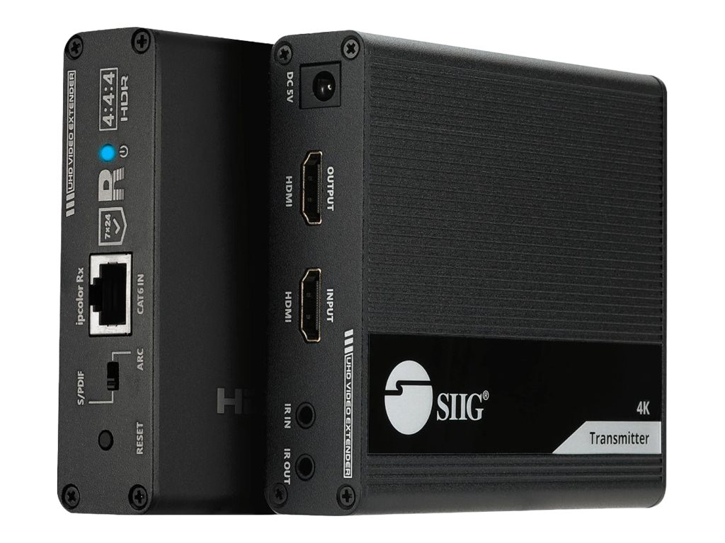 SIIG ipcolor 4K HDMI 2.0 Extender with IR, HDR and ARC | www ...