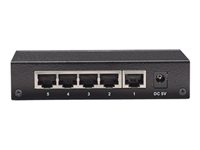 Intellinet 5-Port Gigabit Ethernet Switch, Metal, Box - switch - 5 ports