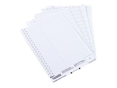 Rexel Crystalfile Lateral 275 - file tab insert - clear (pack of 50 ...