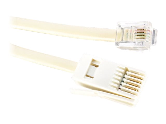Videk Voice / Telephone Cable RJ45 Plug to RJ11 Plug Straight Wired ...
