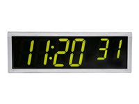 Inova OnTime - clock - rectangular - electronic - 17.52 in x 5.98 in ...