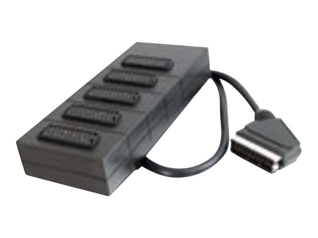 C2G 5-Way Non Switched Scart Splitter - video / audio splitter - 80438 ...