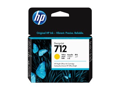 HP 712 - yellow - original - DesignJet - ink cartridge