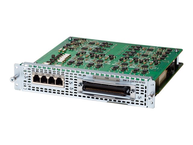 Cisco High-Density Analog Voice Service Module SM-X-24FXS/4FXO - Module ...