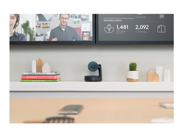 Logitech Rally - Caméra pour conférence - PIZ - couleur - 3840 x 2160 ...