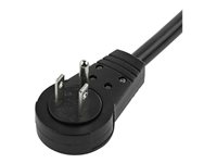 StarTech.com StarTech 10ft Rotating Flat Plug Power Extension Cord NEMA 5-15P to 5-15R