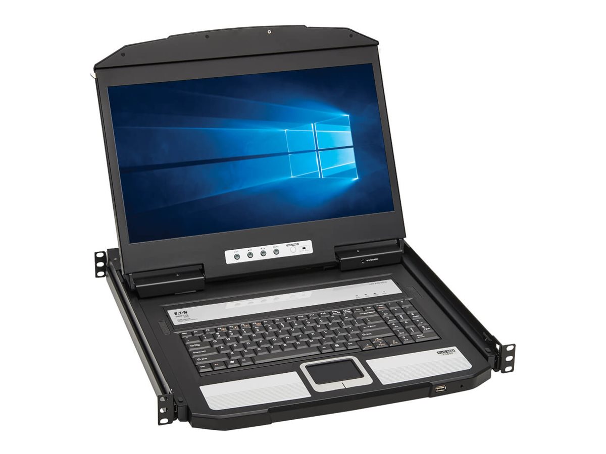 Eaton Tripp Lite Series KVM Console KVM Switch Short-Depth Rackmount w ...