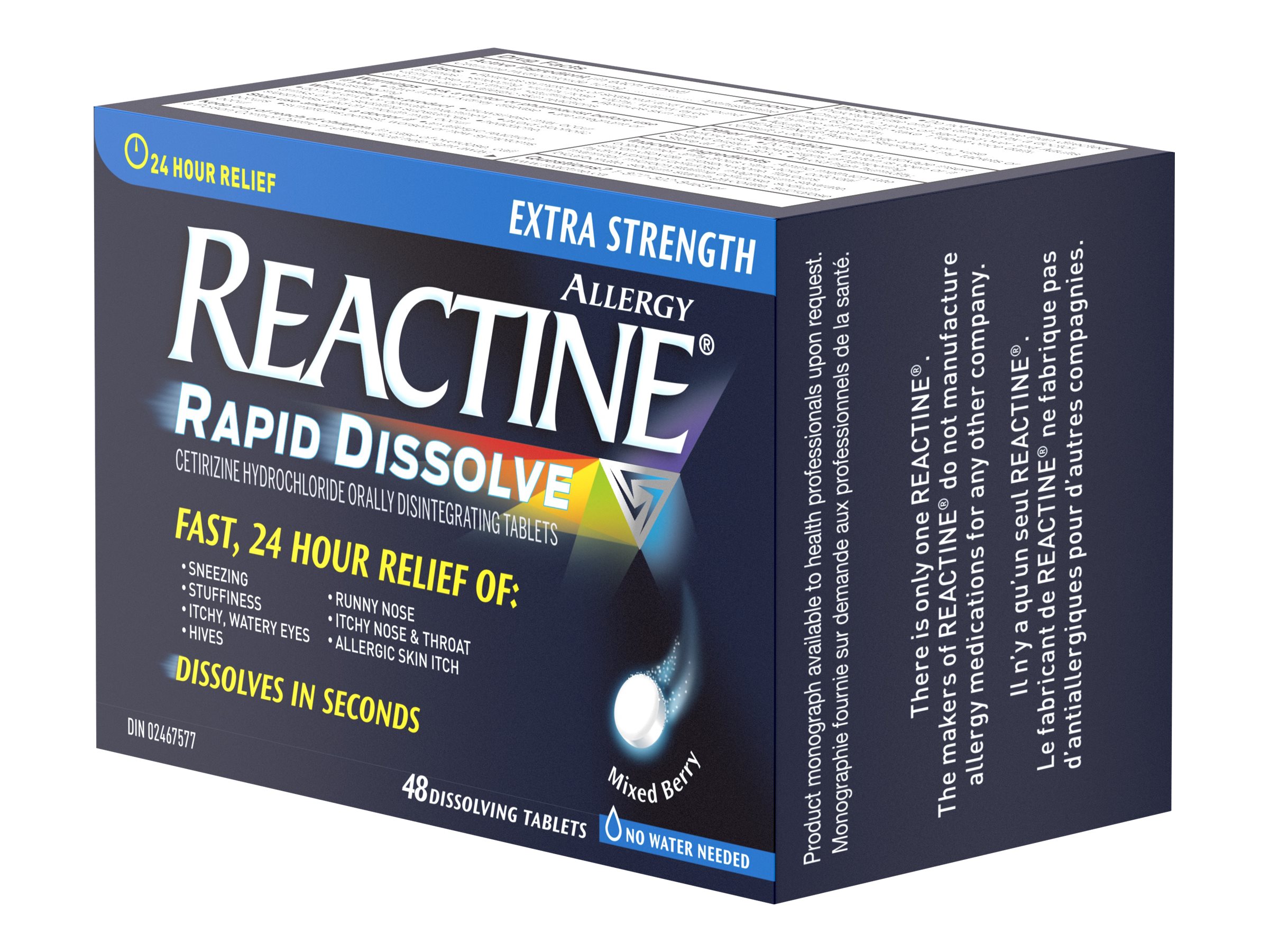 REACTINE RAPID DISSOLVE 48'S