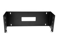 StarTech.com 4U Hinged Wall Mount Patch Panel Bracket - 6 inch Deep - 19" Patch Panel Swing Rack ...