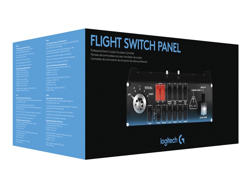 Logitech Flight Switch Panel - Panneau d'instruments de simulateur de ...