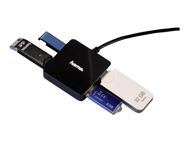 Hama USB 2.0 Hub 1:4 - hub - 4 ports - 00012131 - Currys Business