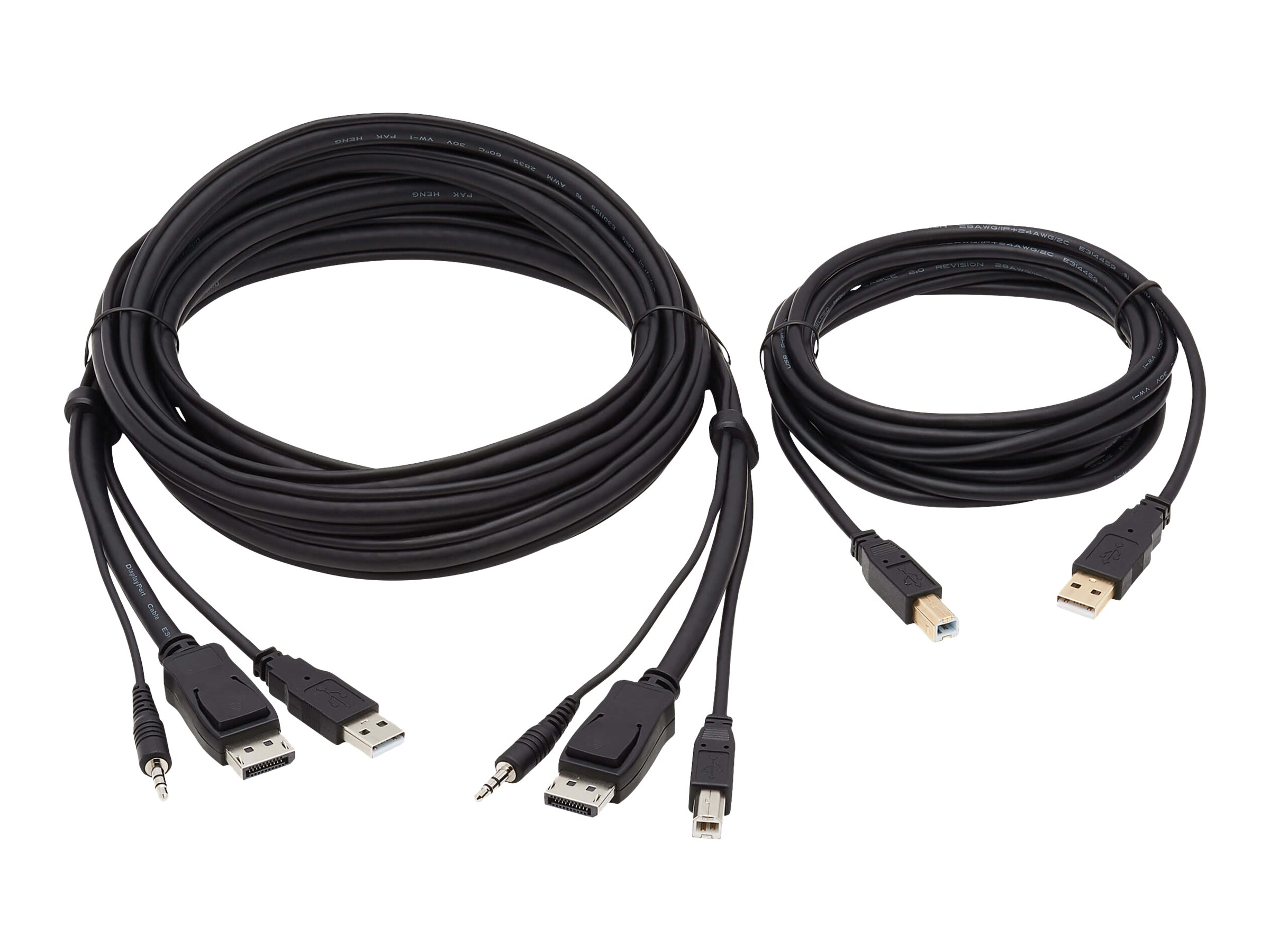 Eaton Tripp Lite Series DisplayPort KVM Cable Kit 4K USB 3.5mm Audio ...