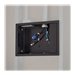 Chief In-Wall Storage Box with Flange - Black