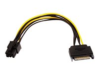 Monoprice - power adapter - SATA power to 6 pin PCIe power - 8 in